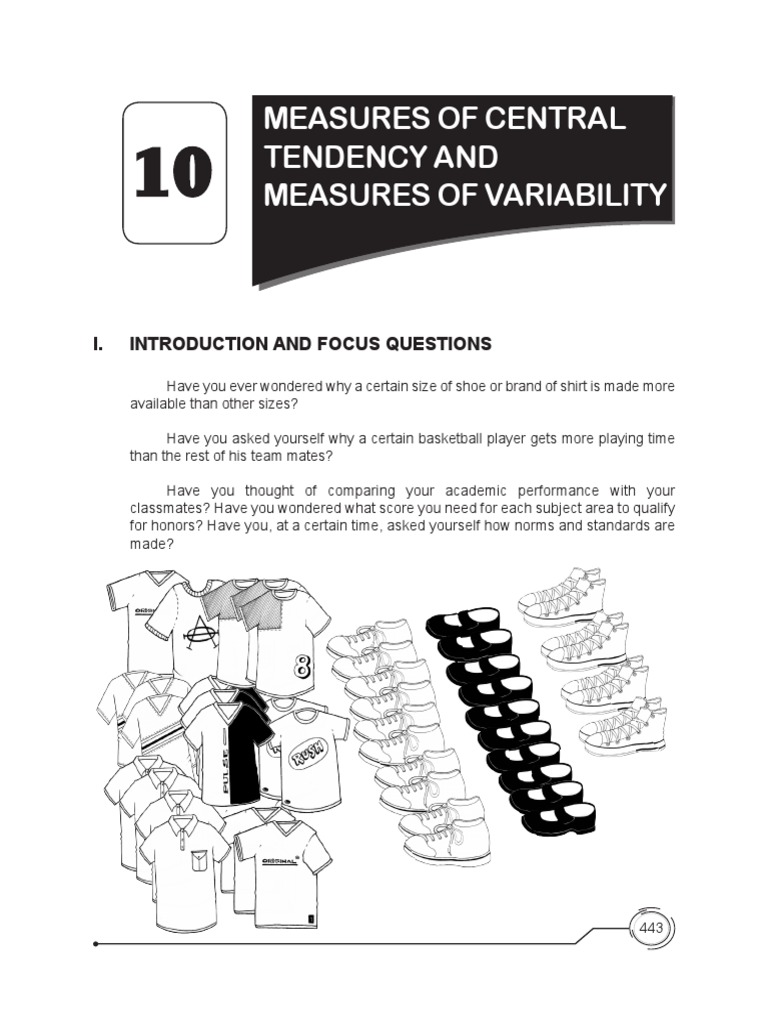 Central Tendency Module - 10 | PDF | Arithmetic Mean | Standard Deviation
