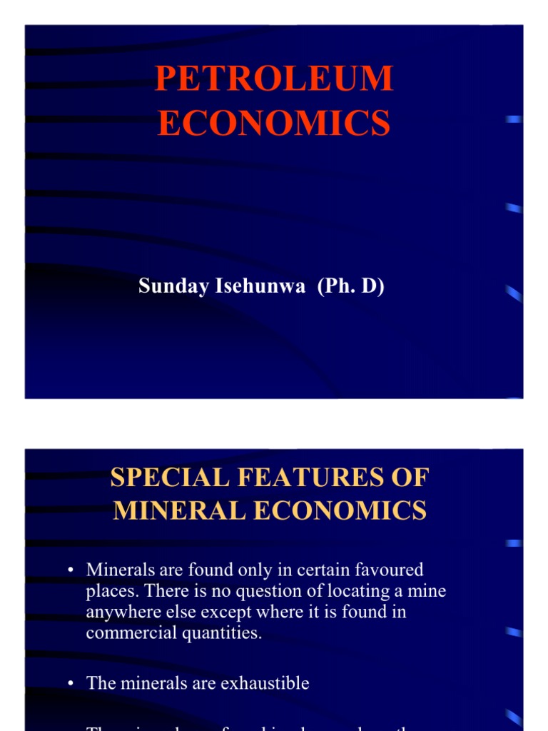 Petroleum Economics | Net Present Value | Internal Rate Of Return