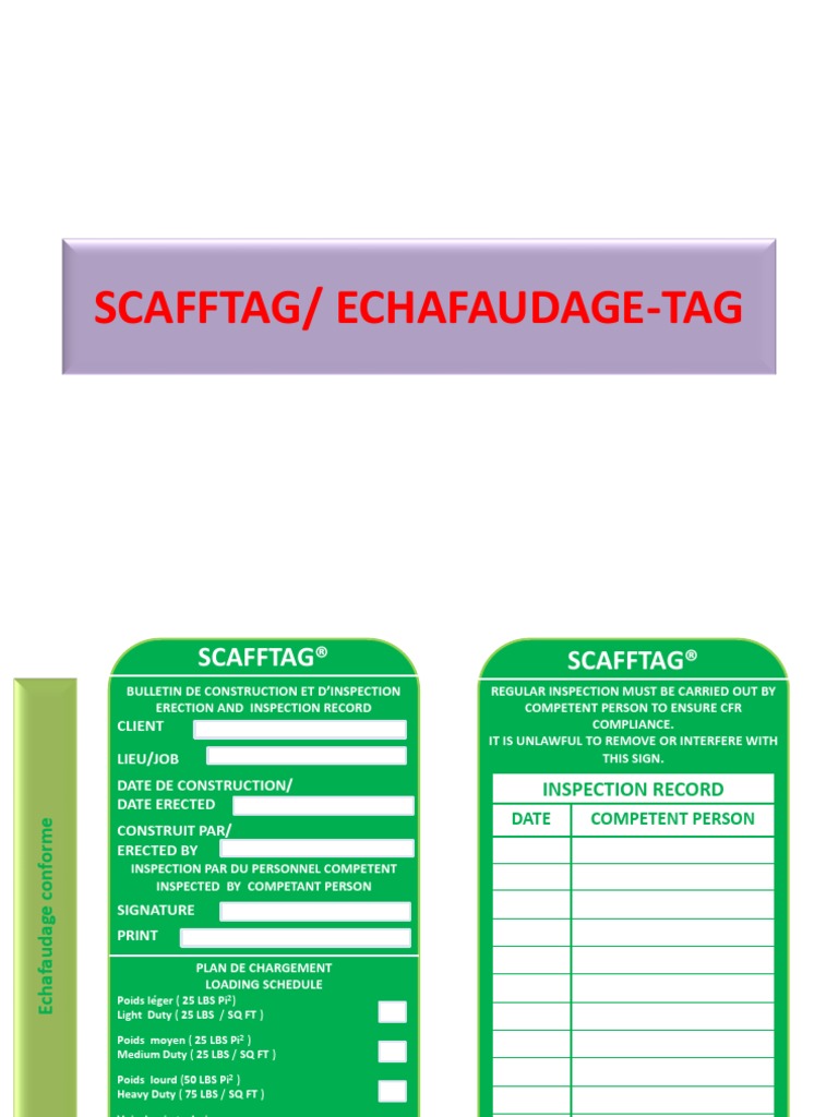 SCAFFTAG | PDF