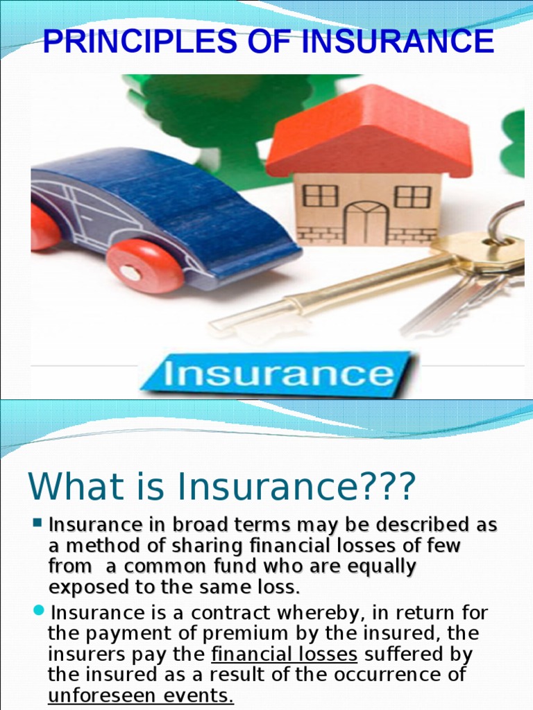 Principles of Insurance | PDF | Insurance | Risk