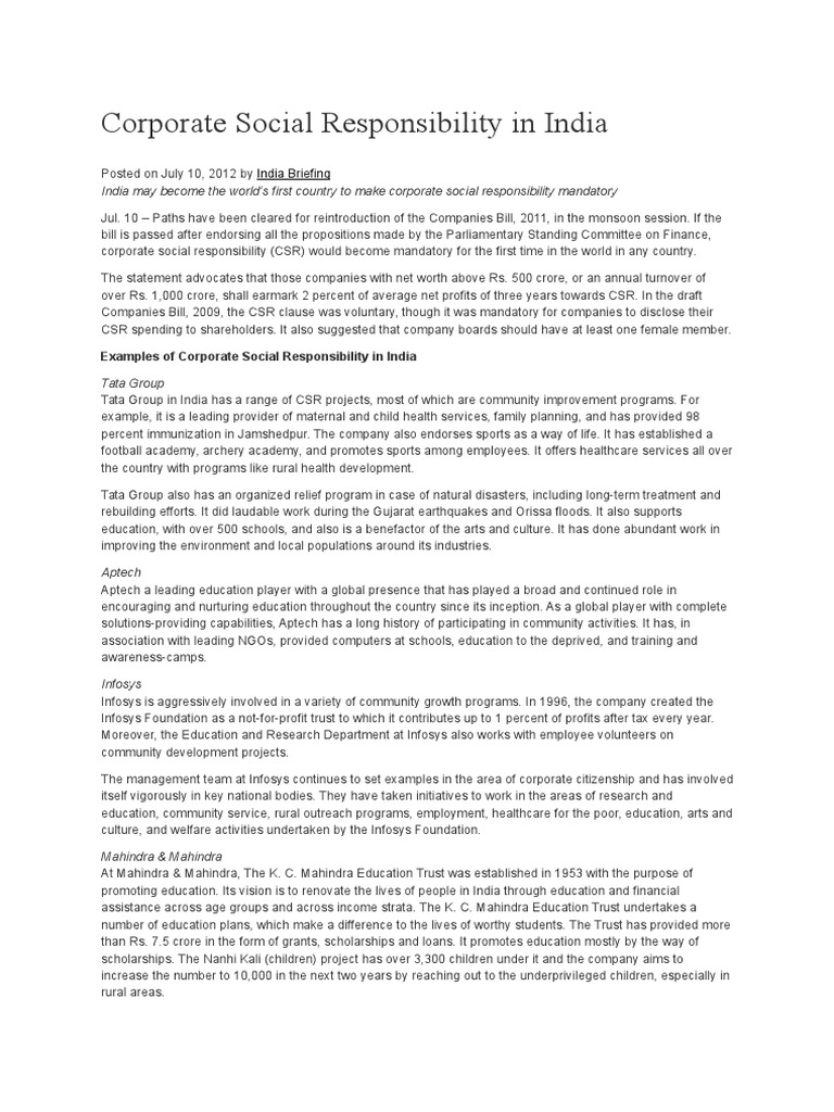 New Microsoft Office WordDocument | PDF | Corporate Social ...