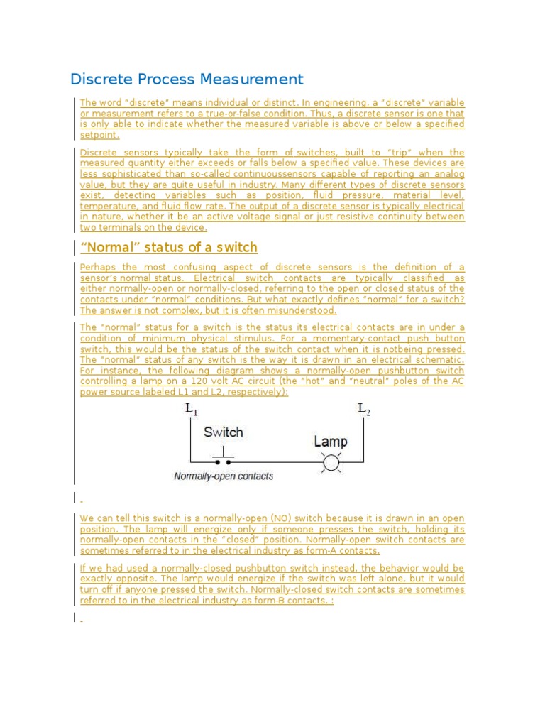Discrete Process Measurement | PDF | Switch | Numerical Control