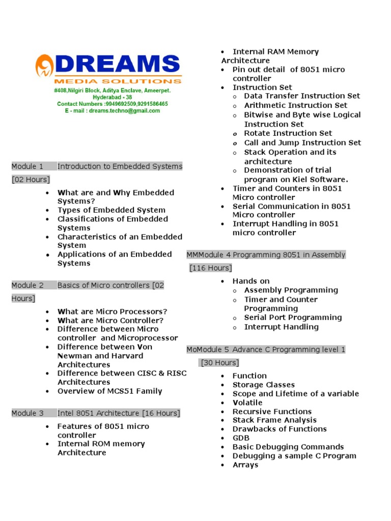 Embedded Systems and 8051 Programming | PDF | Central Processing Unit ...
