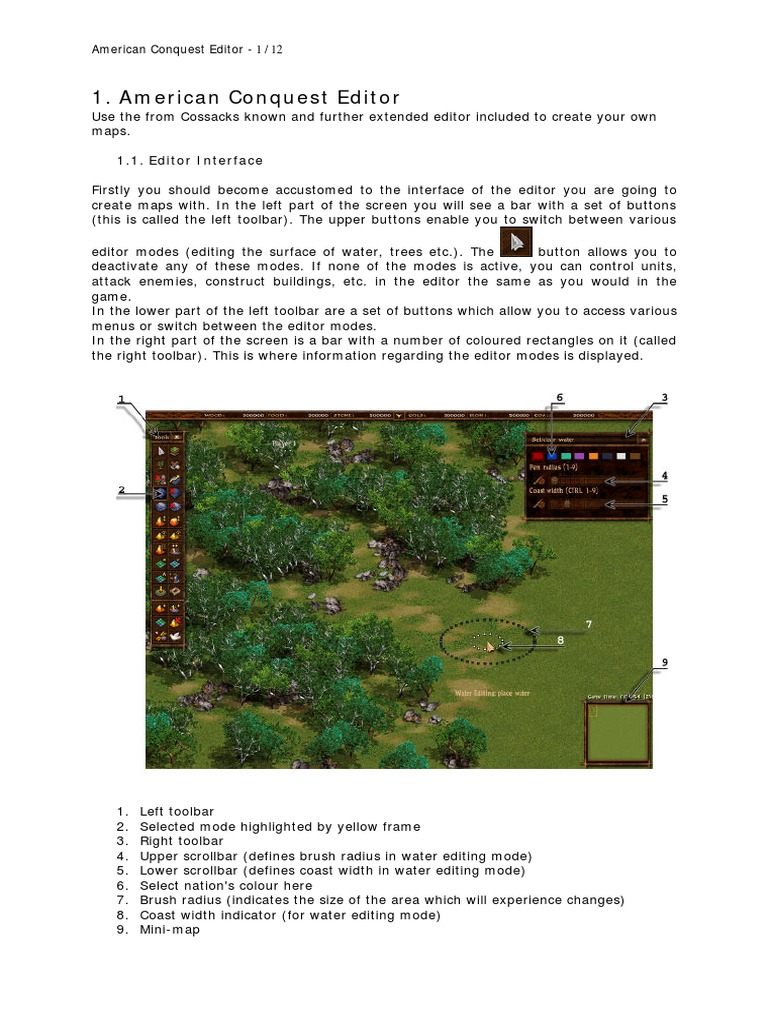 American Conquest Editor | PDF | Cursor (User Interface) | Human ...
