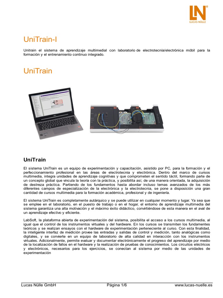 8199 S UniTrain | PDF | Hardware de la computadora | Multimedia
