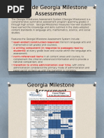 Georgia Milestones Achievement Levels | PDF | Learning | Educational Stages