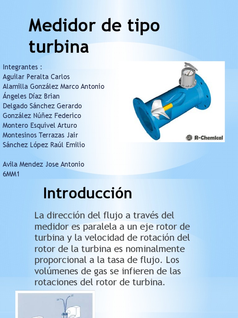 Medidor de Tipo Turbina | PDF | Turbina | Descarga (hidrología)