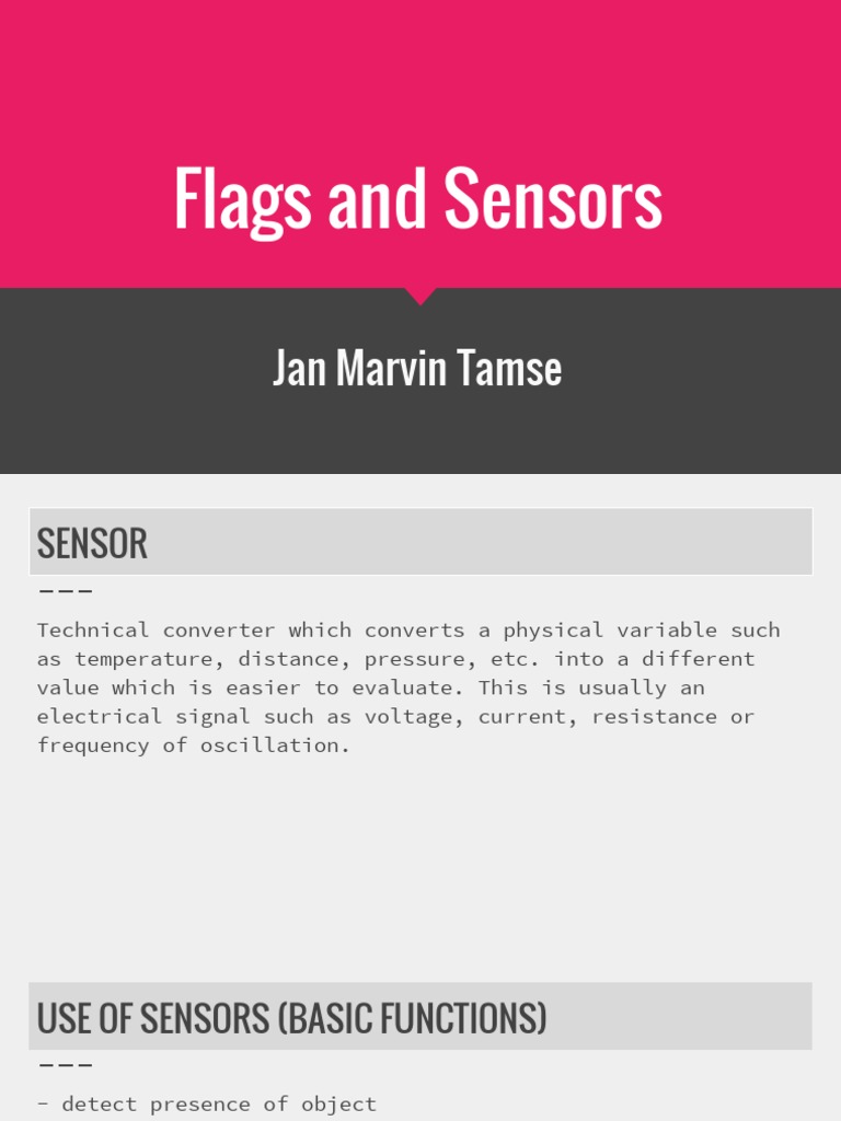 Flags and Sensors - PLC | PDF