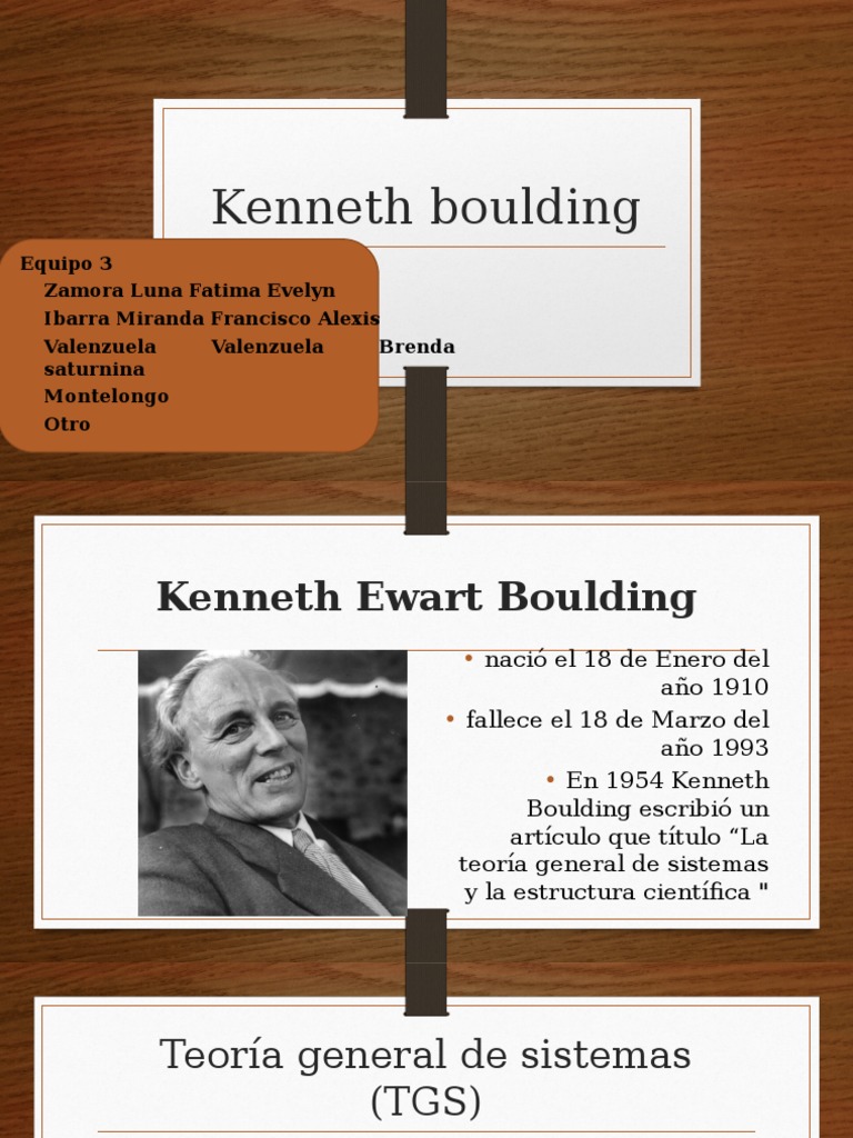 Kenneth Boulding | PDF | Teoría de sistemas | Aparición