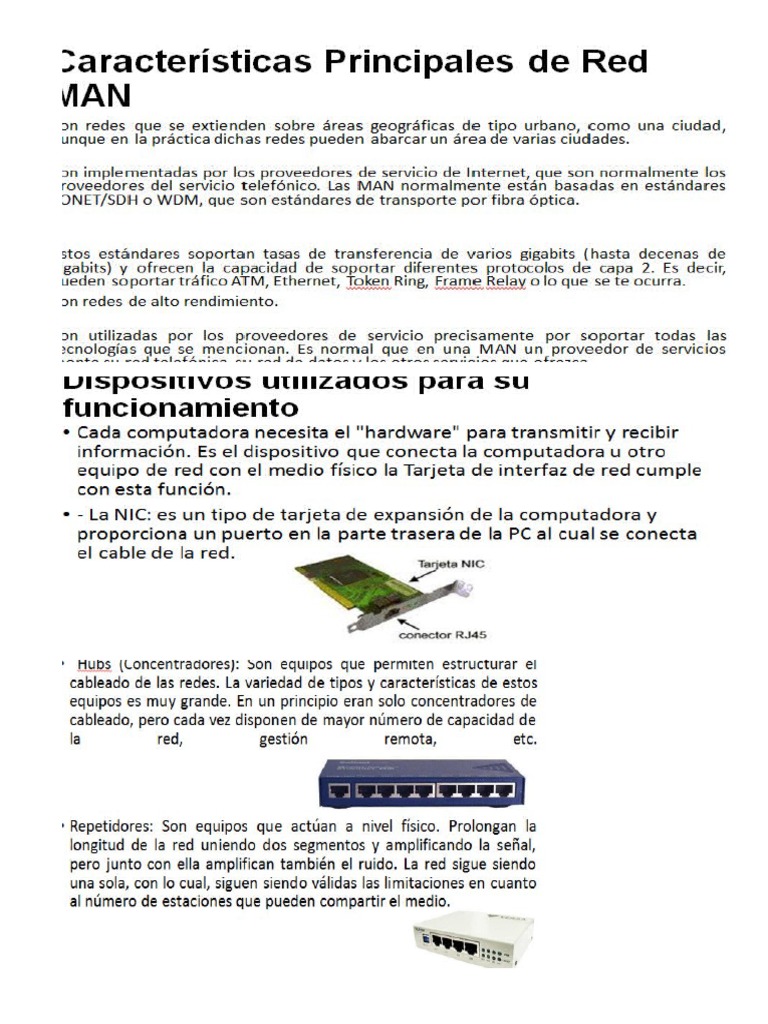 Guía de Redes Metropolitanas | PDF