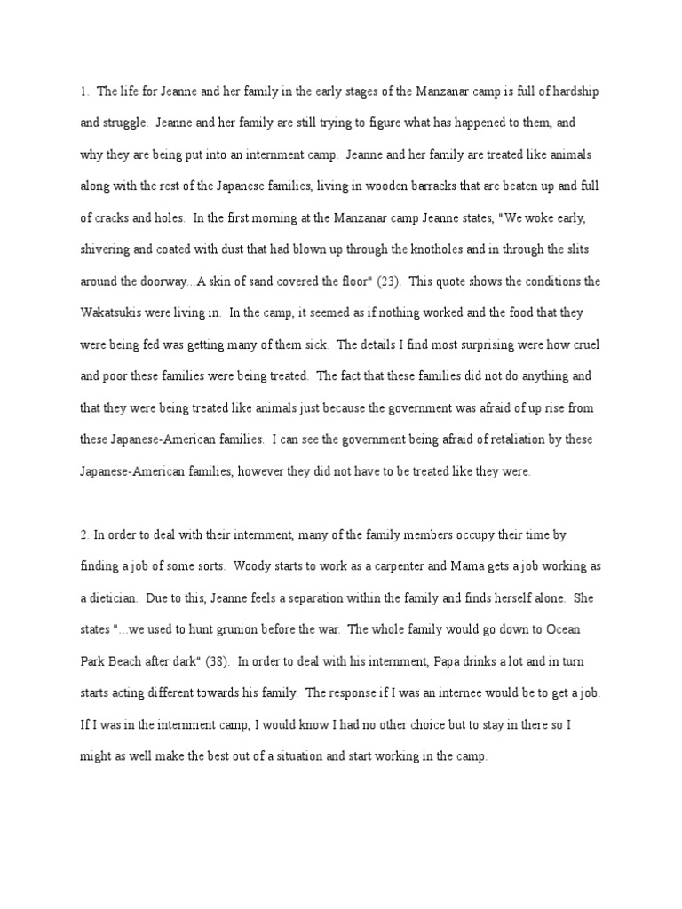 Farewell to Manzanar Part 1