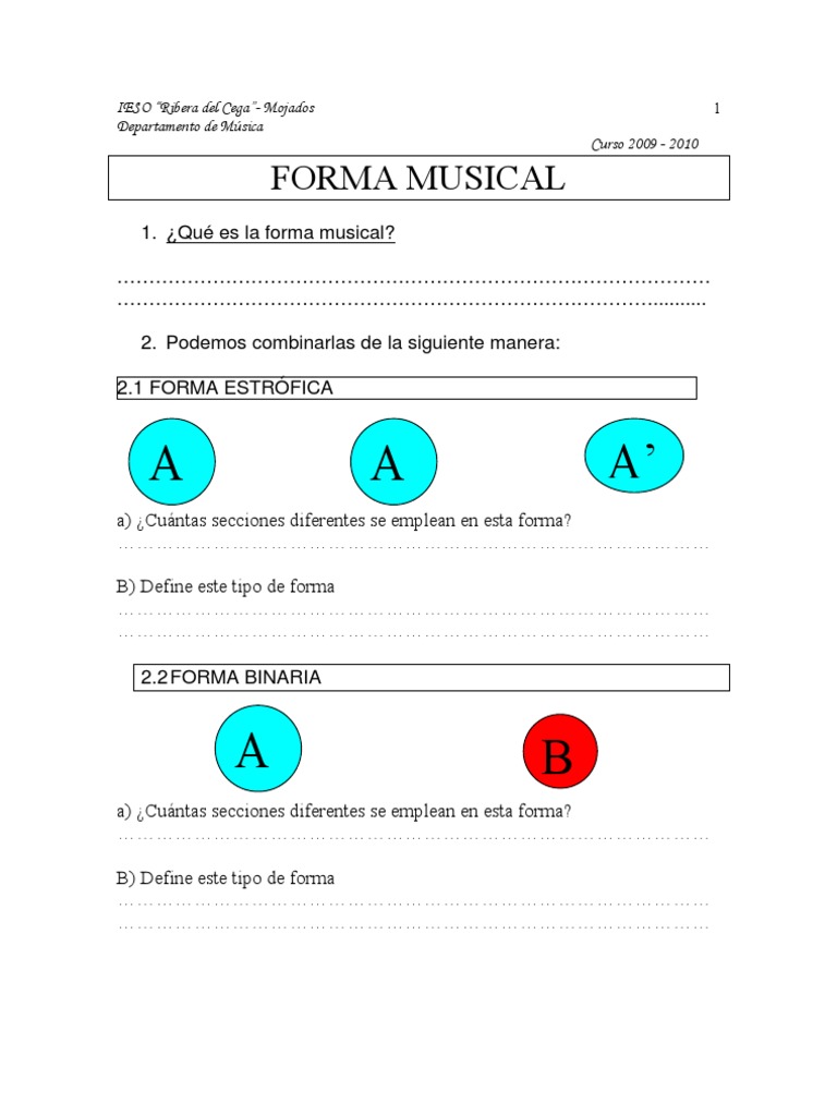 Forma Musical | PDF | Formas musicales | Musicología