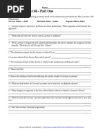 Osmosis Jones Video Worksheet Guide | PDF