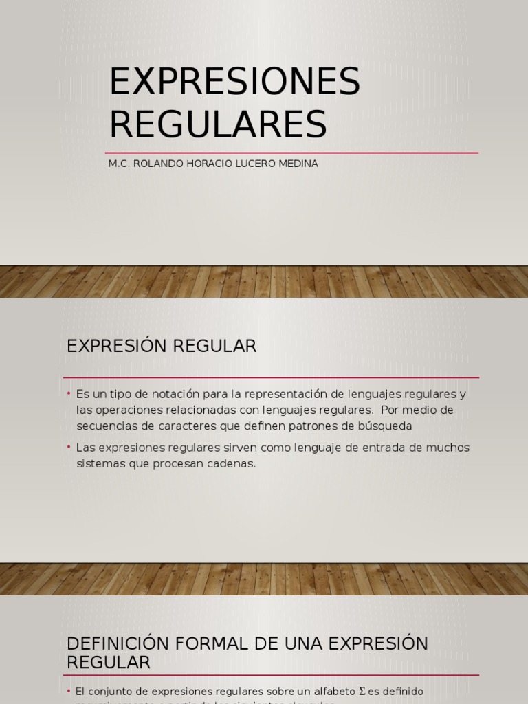 Expresiones Regulares | Expresión regular | Lenguaje de programación ...