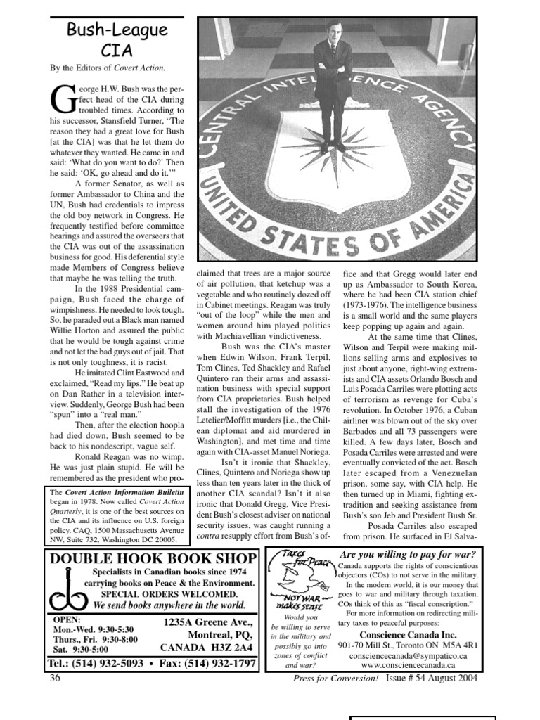 11 Bush & The CIA | PDF | George H. W. Bush | Central Intelligence Agency