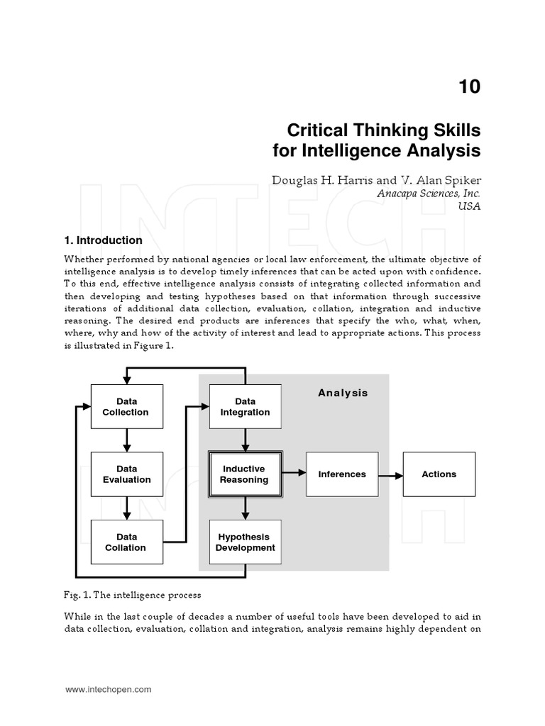 Critical Thinking Skills For Intelligence Analysis | PDF | Intelligence ...