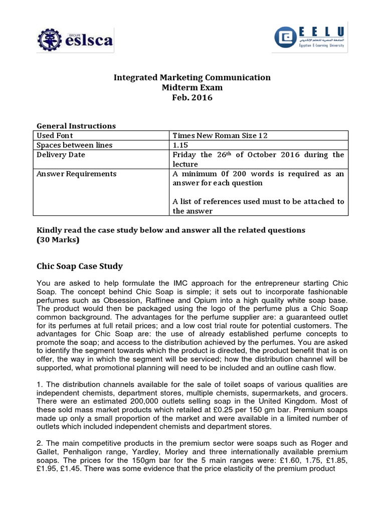 IMC Midterm Case Study | PDF | Retail | Distribution (Business)