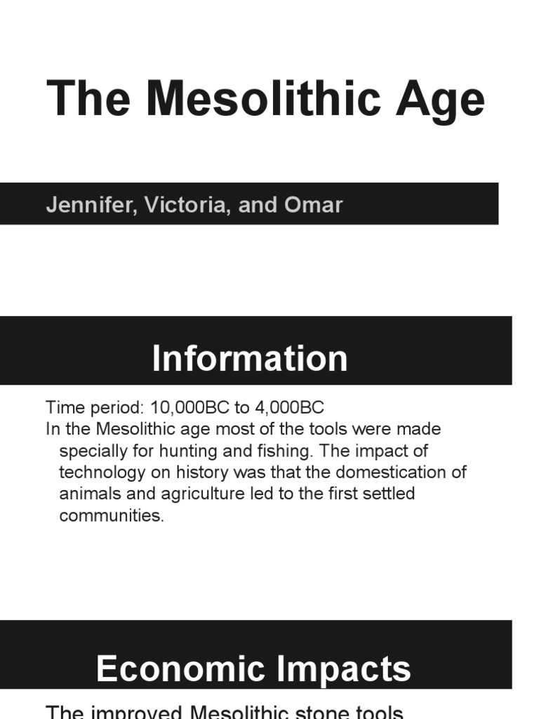 Mesolithic Age: 10,000-4,000 BC Insights | PDF