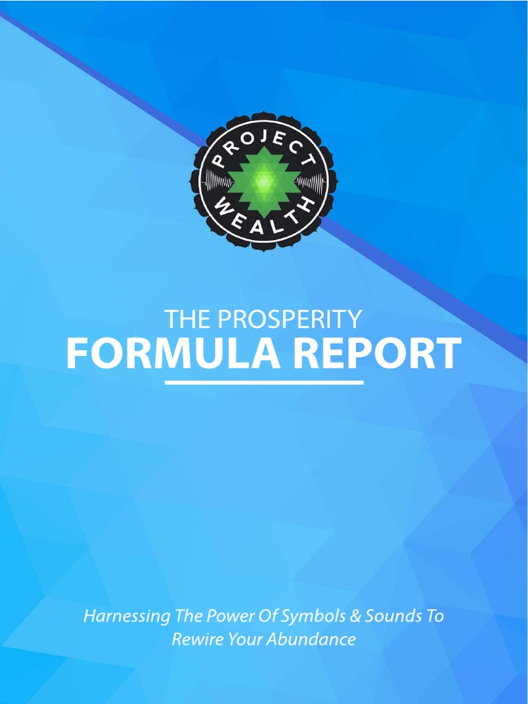 The Prosperity Formula Report | PDF | Neural Oscillation | Mantra