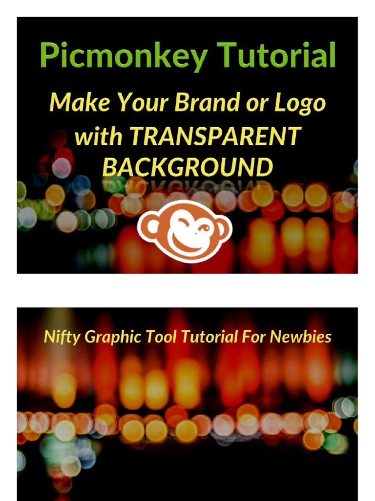 Picmonkey Tutorial Floating Logo | PDF | Image Editing | Computer Graphics