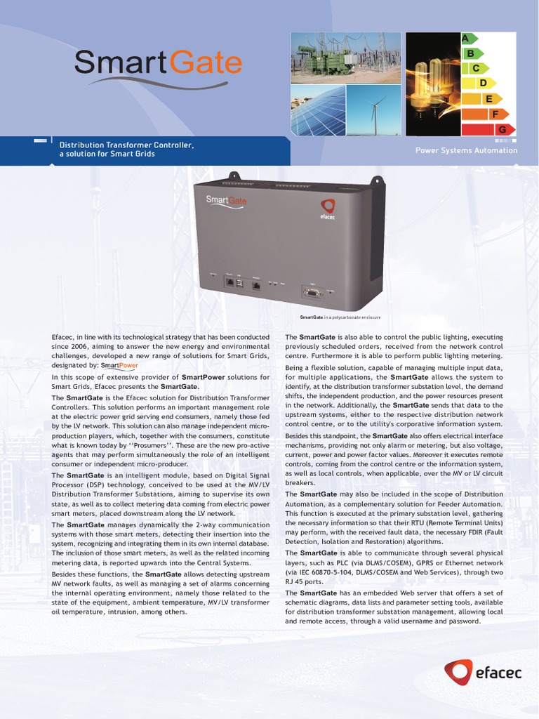Efacec Automation | PDF | Electrical Substation | Smart Grid