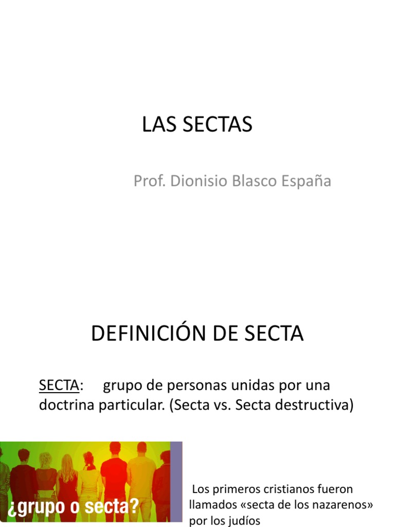 Las Sectas PDF | PDF | Secta | Control mental
