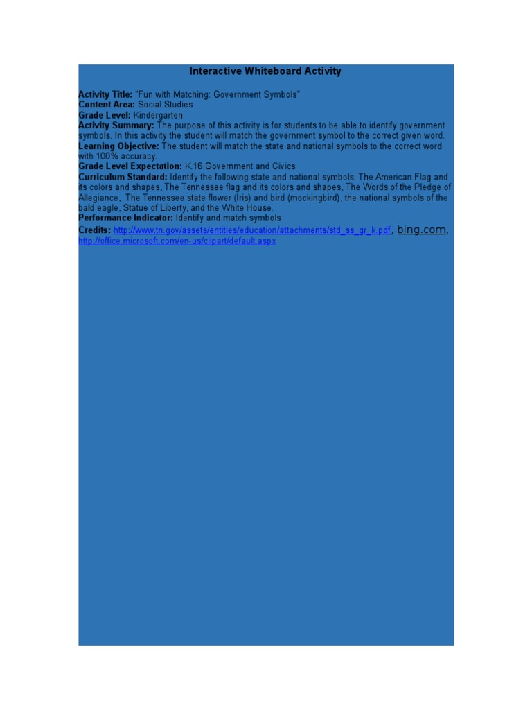 Government Symbols Matching Activity | PDF