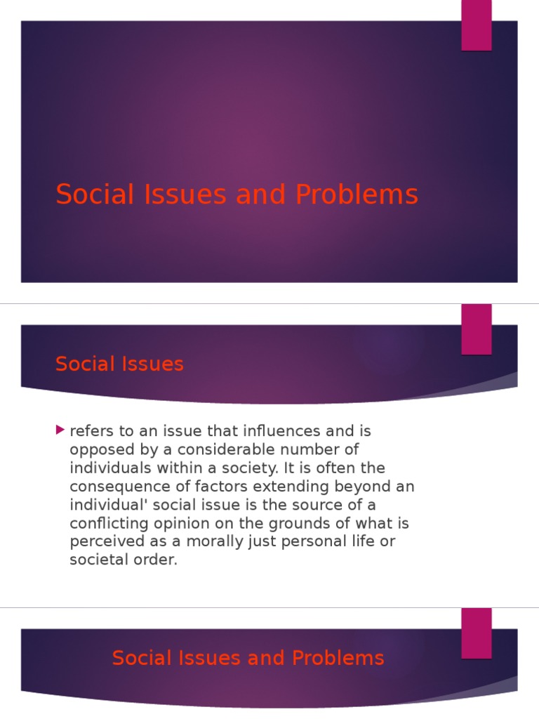 1 Social Issues & Social Problems | PDF | Violence | Philippines