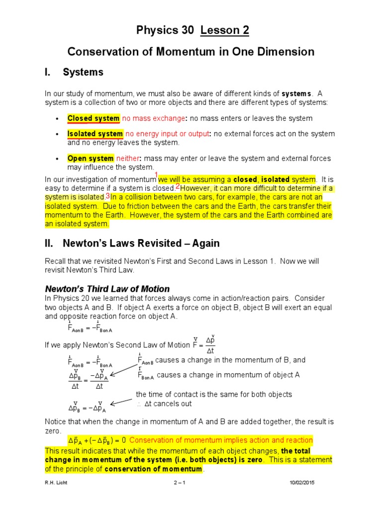 Momentum in One Dimension | Collision | Momentum