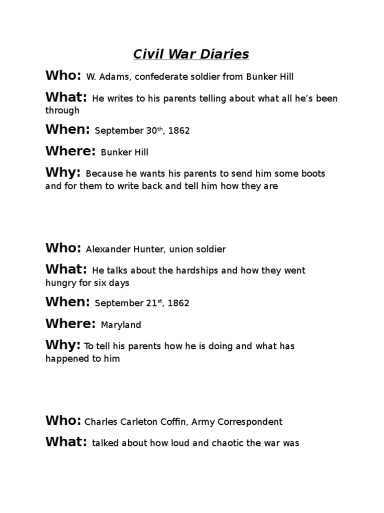 Civil War Soldier Diaries 1862 | PDF | American Civil War | Union Army