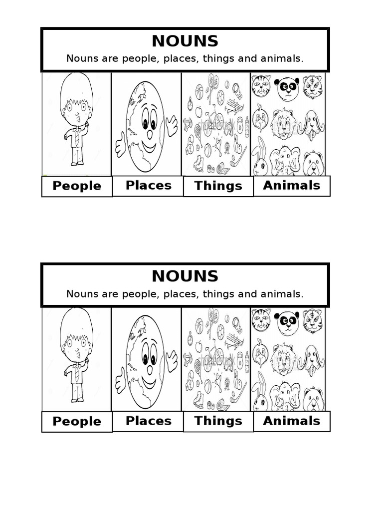 Nouns: People Places Things Animals | PDF | Philosophy | Foreign ...