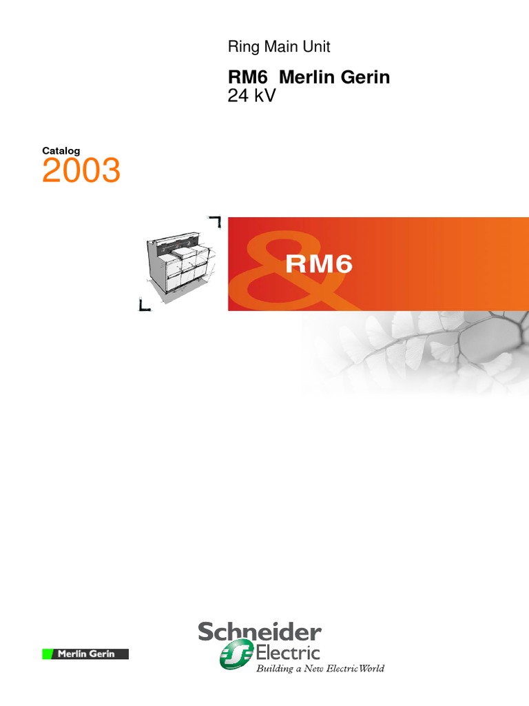 RM6 Merlin Gerin | PDF | Fuse (Electrical) | Transformer