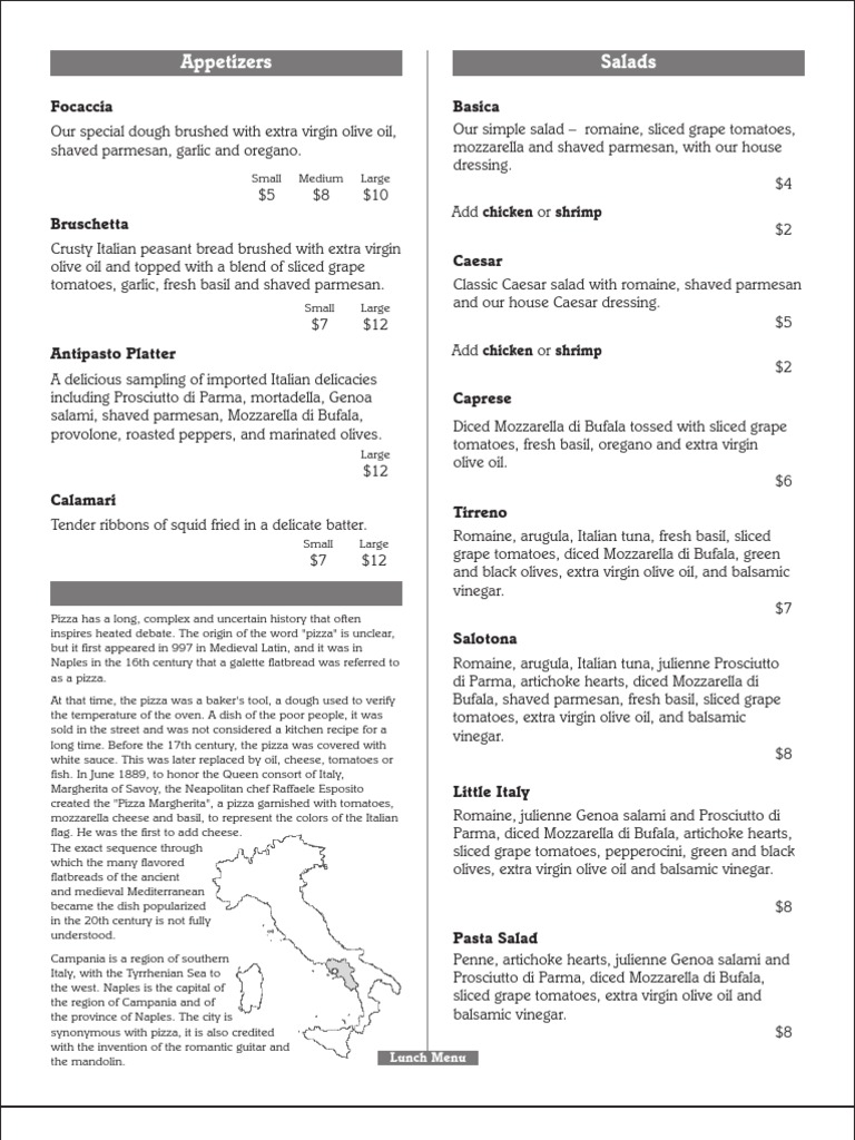Take Out Menu | PDF