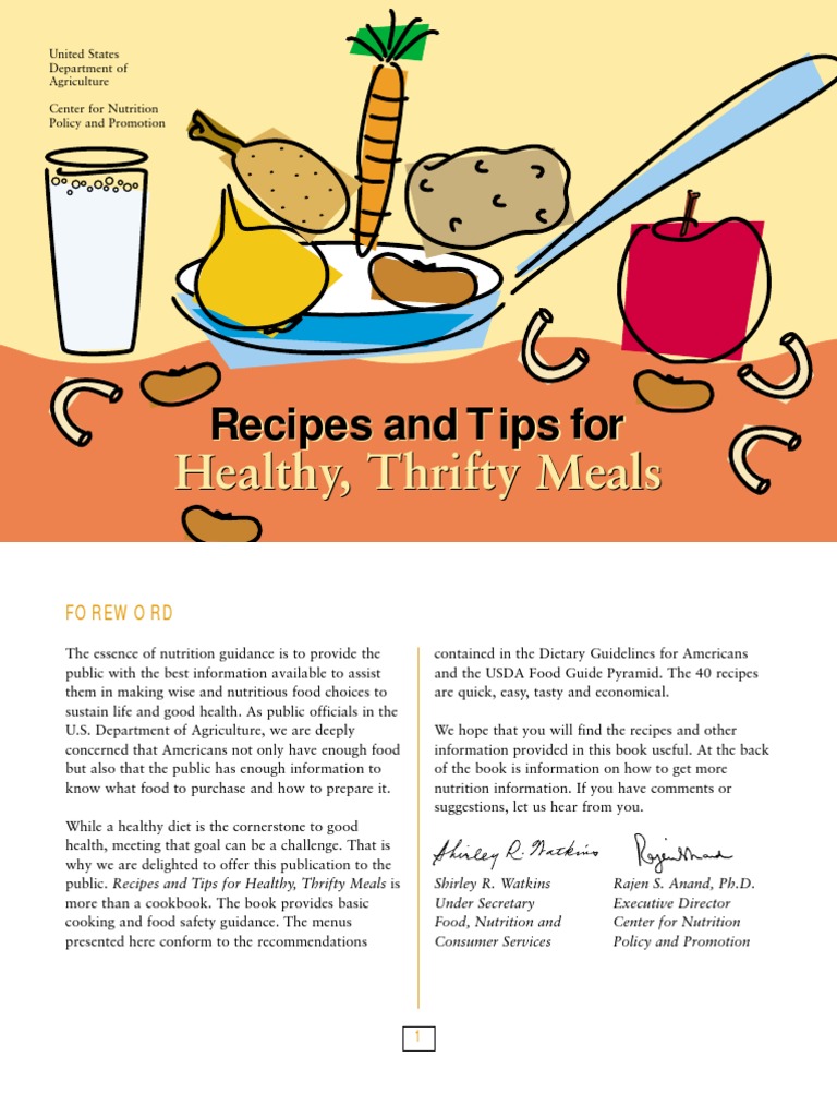 Thrifty Healthy Meal Recipes Guide | PDF | Cooking | Salad