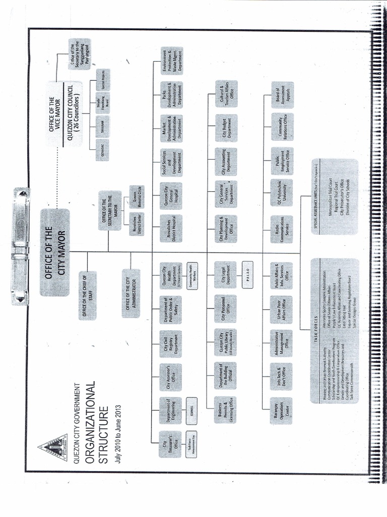 Quezon City Local Government Organizational Chart | PDF | Business ...