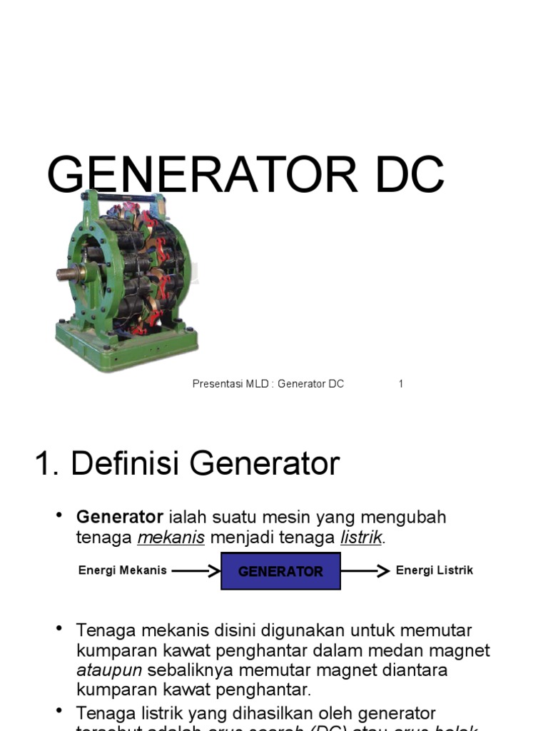 Prinsip Kerja Generator DC | PDF
