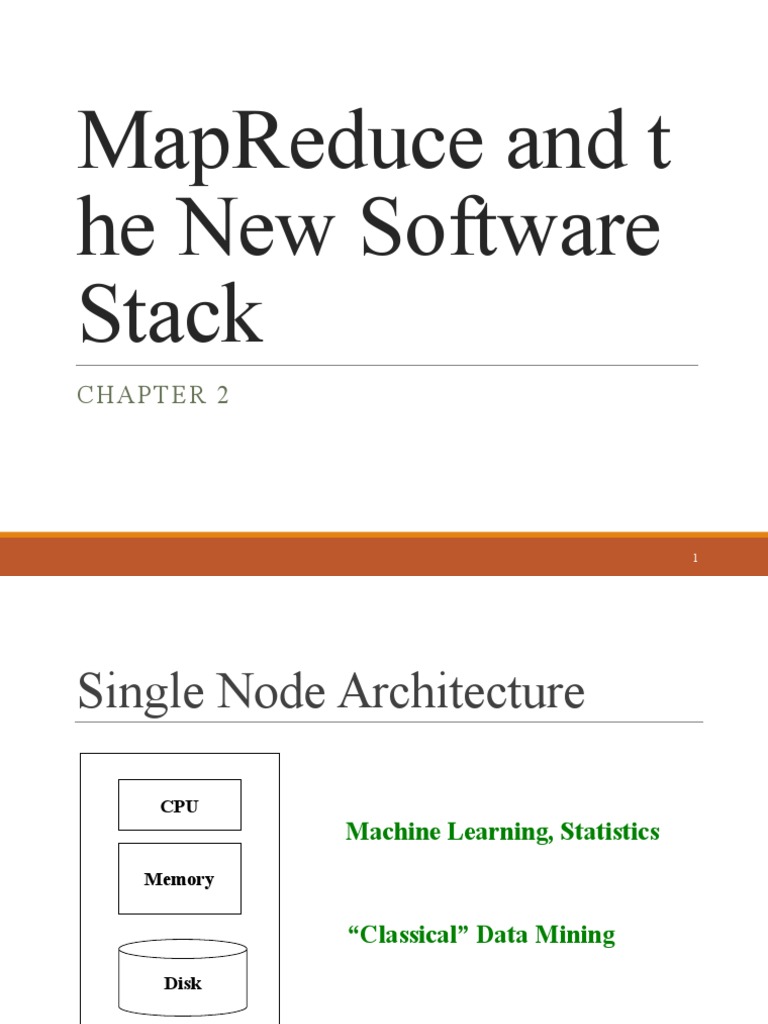 MapReduce and The New Software Stack | PDF | Map Reduce | Operating System Technology