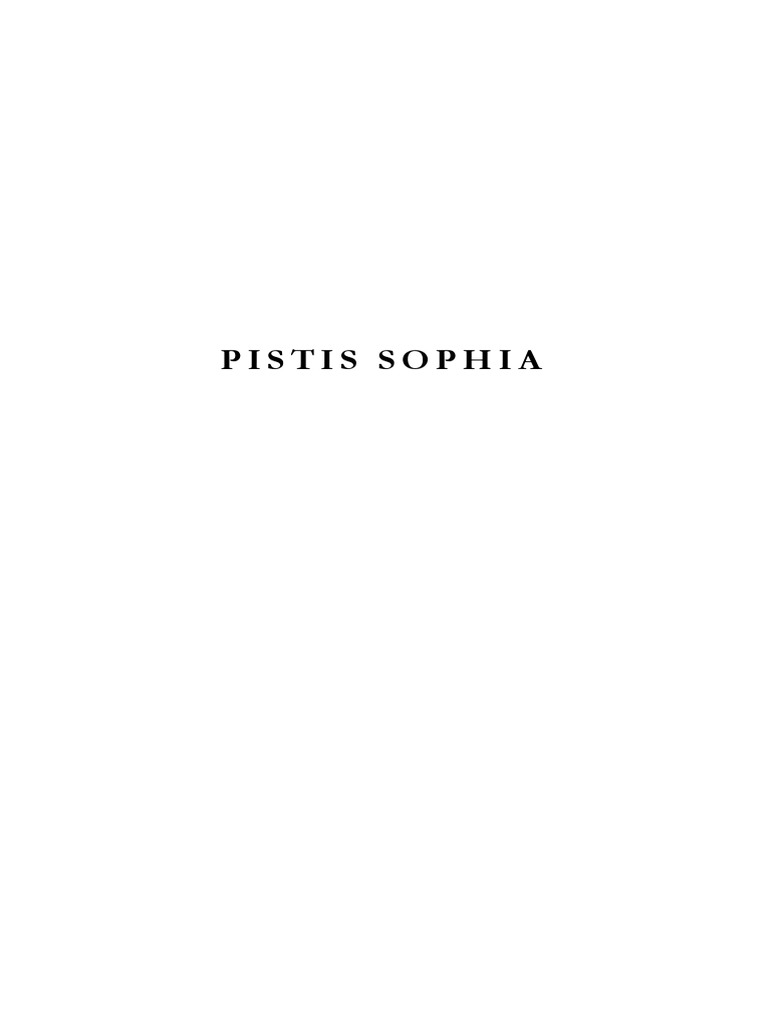 Pistis Sophia (Mead) | PDF | Sin | Jesus