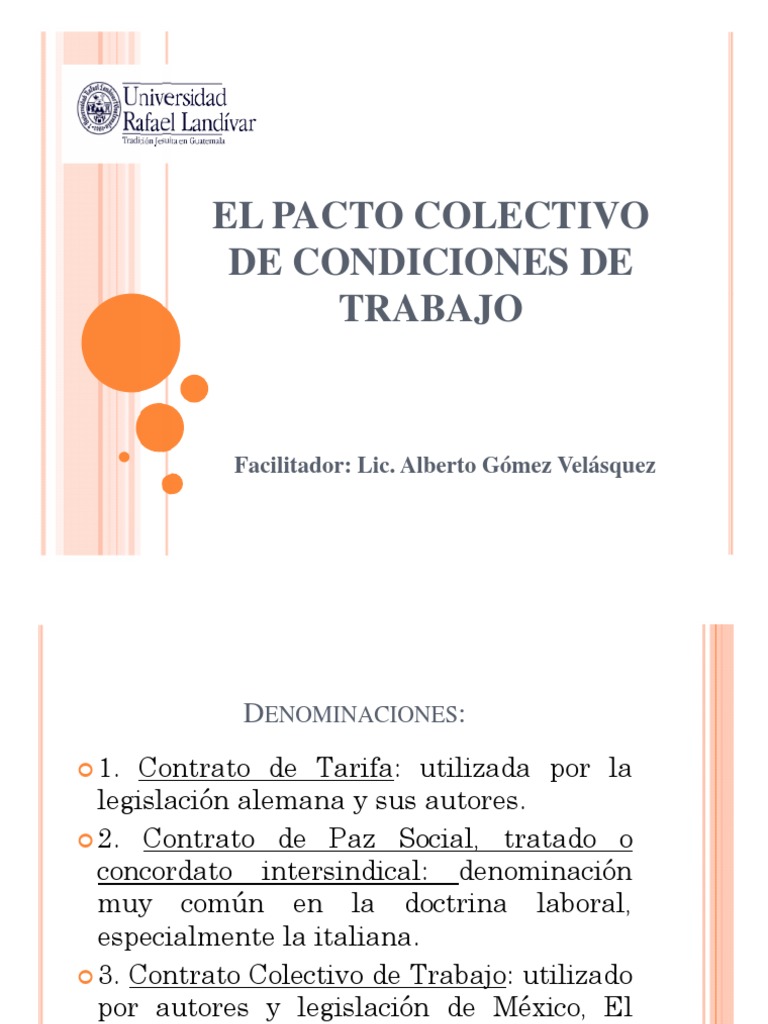 Pacto Colectivo de Condiciones de Trabajo | PDF | Derecho laboral ...