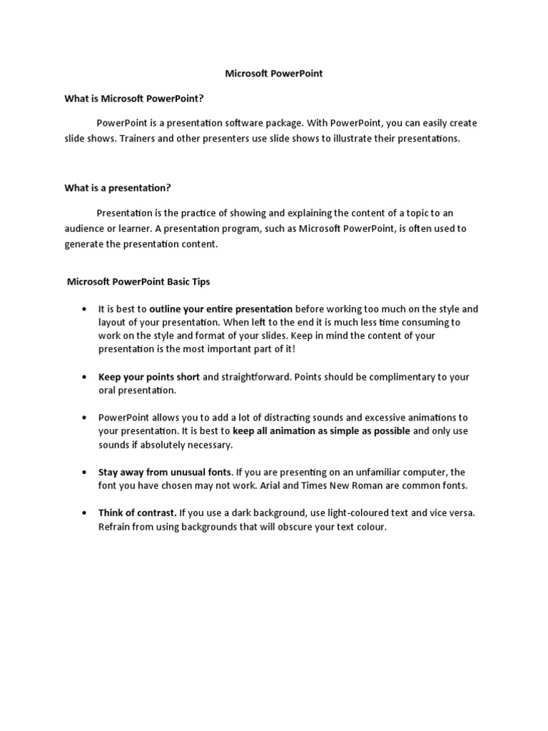 Microsoft Power Point Pdf Window Computing Computing