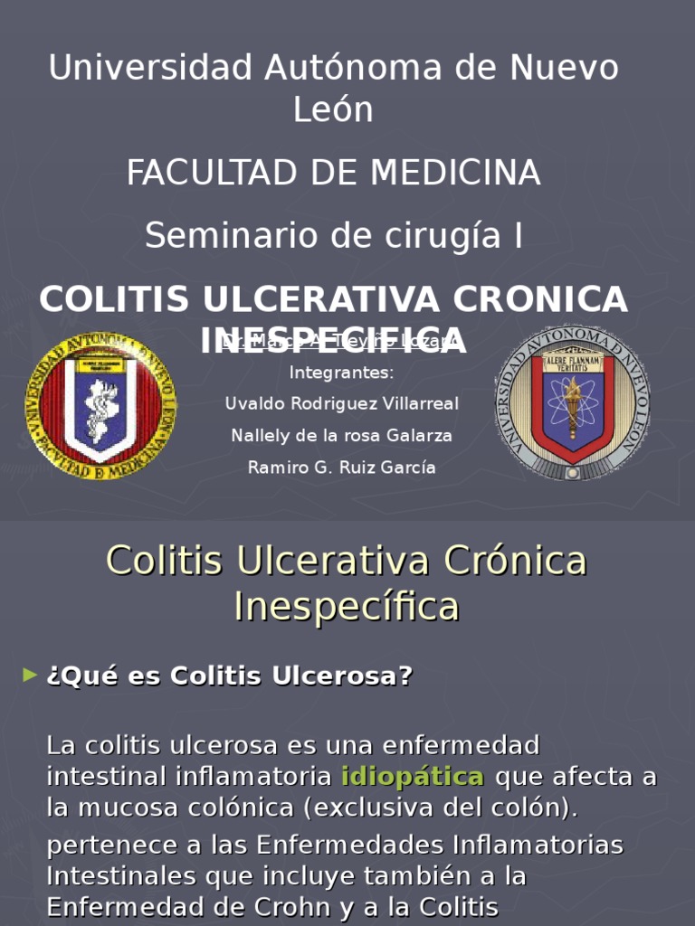 Colitis Ulcerativa Crónica: Diagnóstico y Causas | PDF | Enfermedad de ...