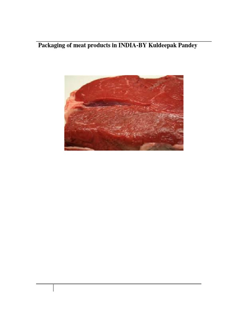 Meat Packaging | PDF | Meat | Polyethylene
