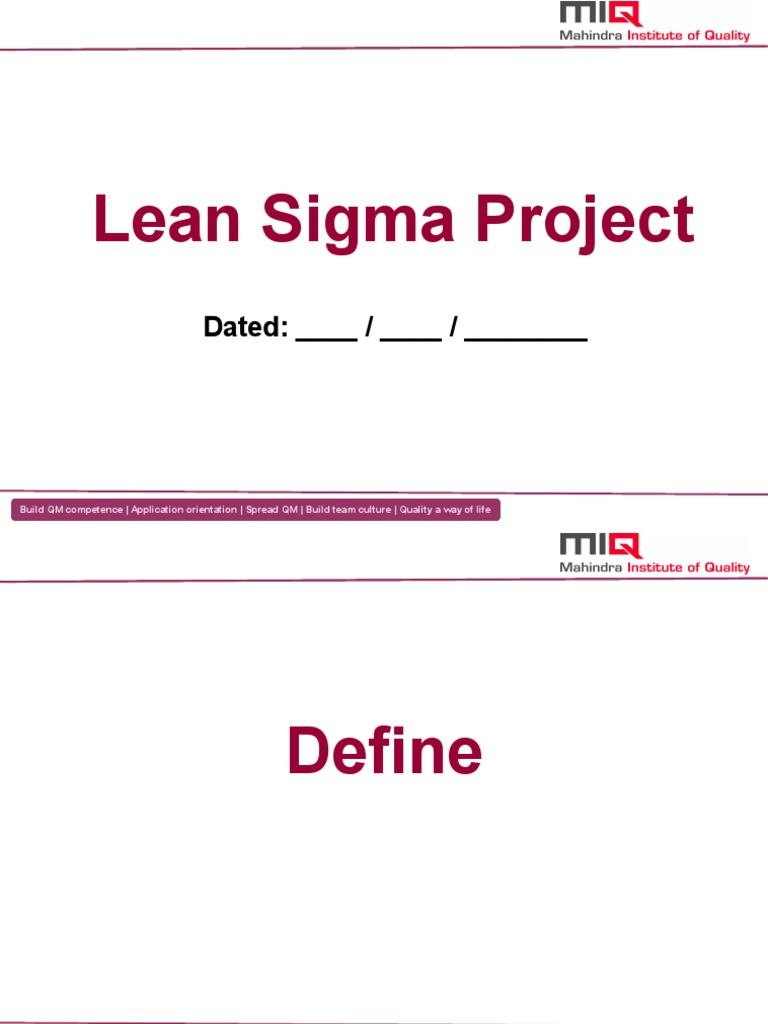 Mahindra Black Belt Project Template - New | PDF | Standard Deviation ...