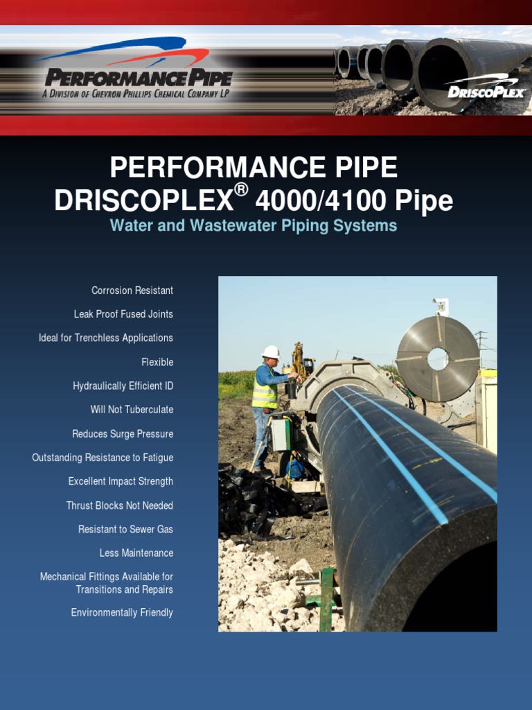 DriscoPlex® 4000/4100 Pipe Overview | PDF | Polyethylene | Pipe (Fluid ...