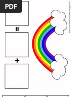 Rainbow Handwriting Numbers | PDF