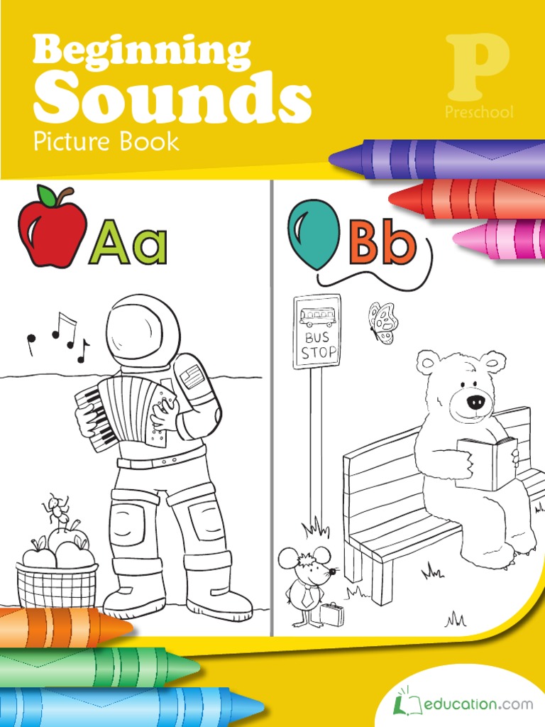 Beginning Sounds Picture Book Workbook | PDF | Intellectual Works ...