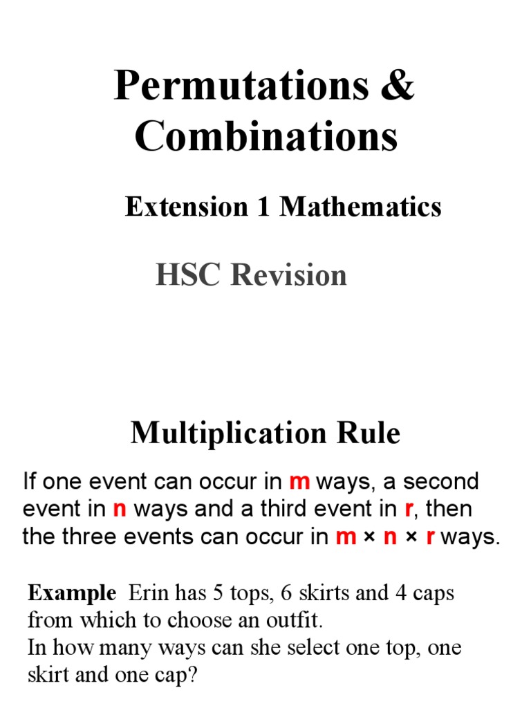 Permutation and Combination PDF | PDF | Poker | Discrete Mathematics