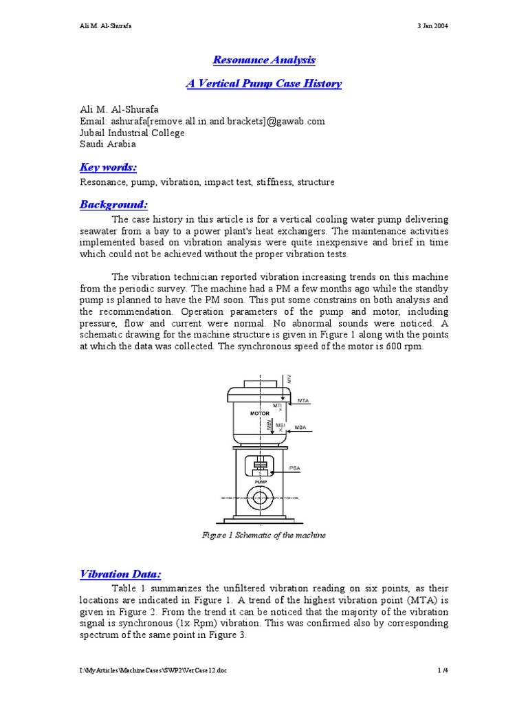 Pump Resonance Case | PDF