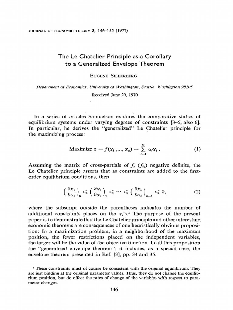 The Generalized Envelope Theorem: A Unifying Principle Demonstrating How Constraints Affect ...