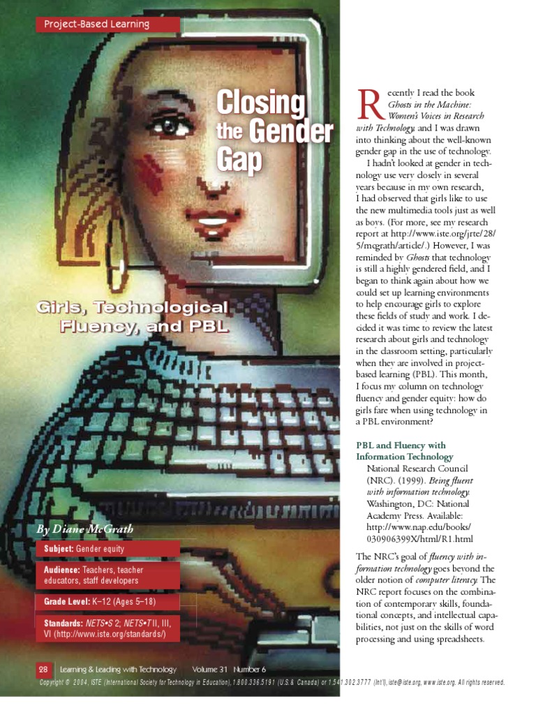 Closing The Gender Gap | PDF | Project Based Learning | Behavior Modification